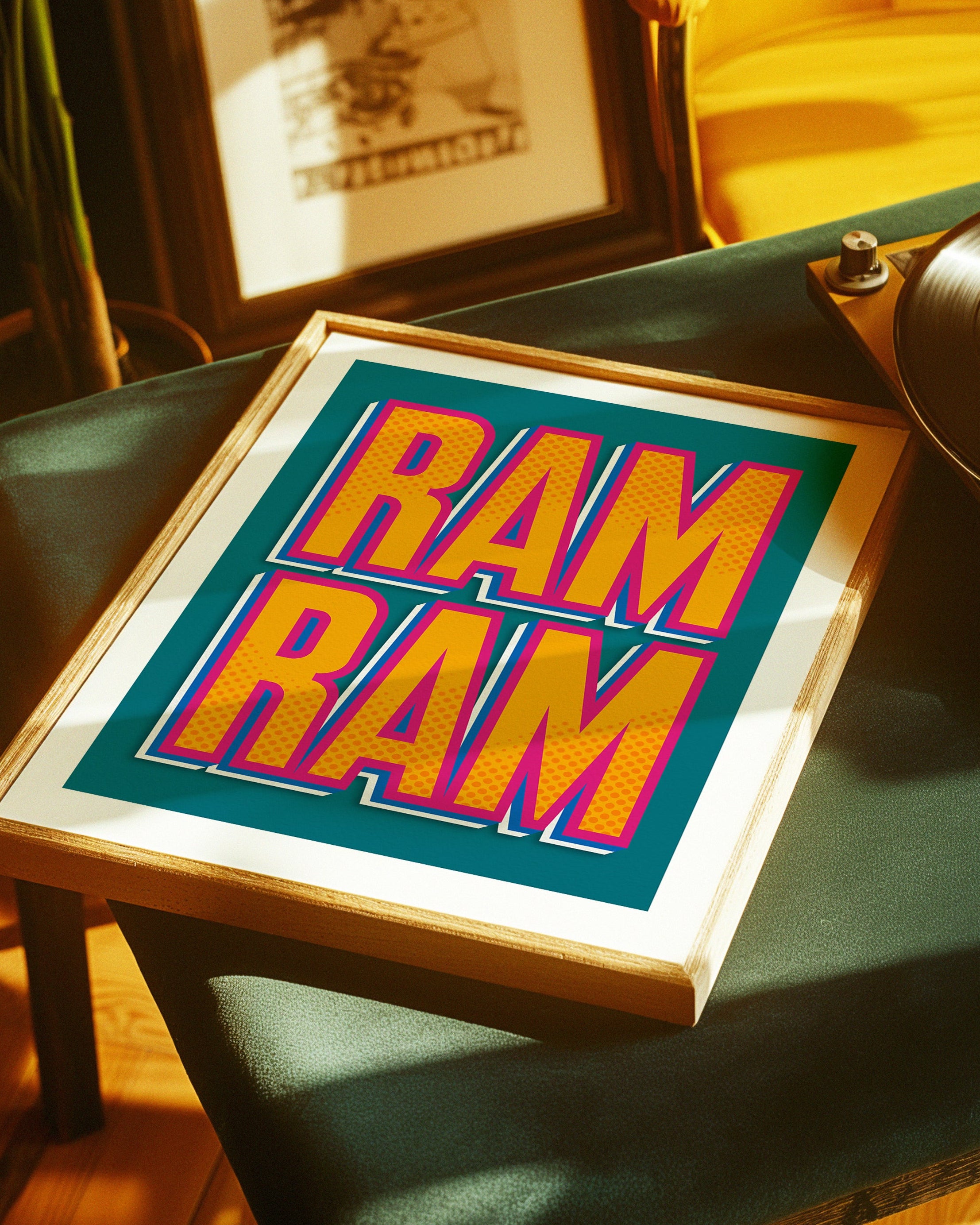 Ram Ram - Indian Desi Wall Art Print Poster | Śu Chē Art