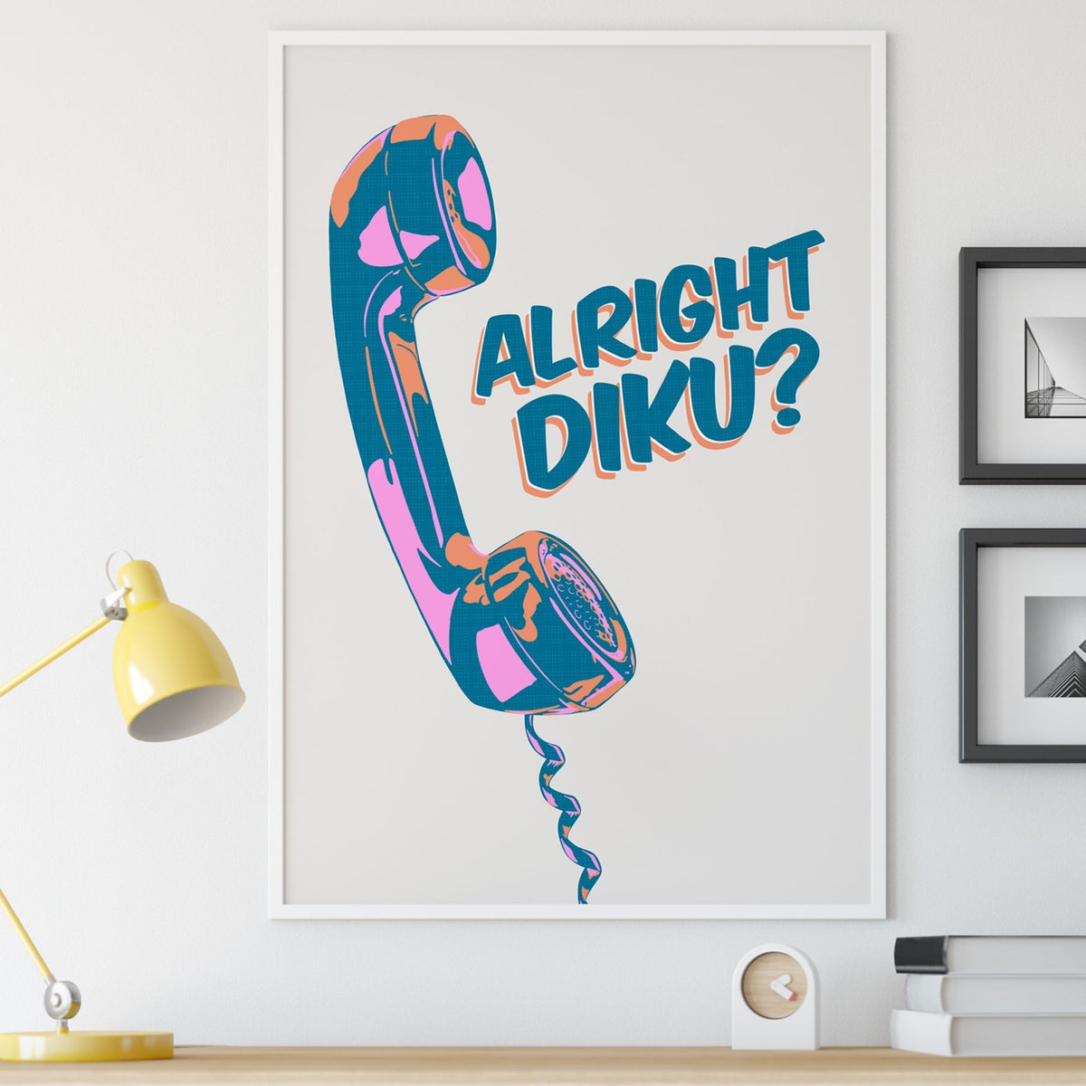 Alright Diku? - Indian Desi Art Print Poster Wall Art | Śu Chē Design ...
