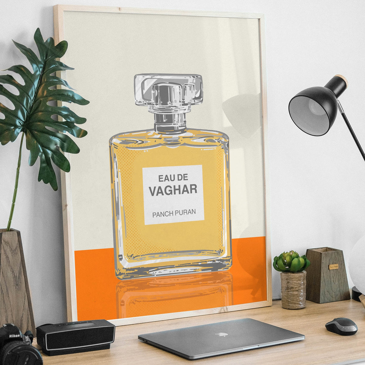 Eau De Vaghar - Indian Pop Art Print | Śu Chē Design - Śu Chē Art