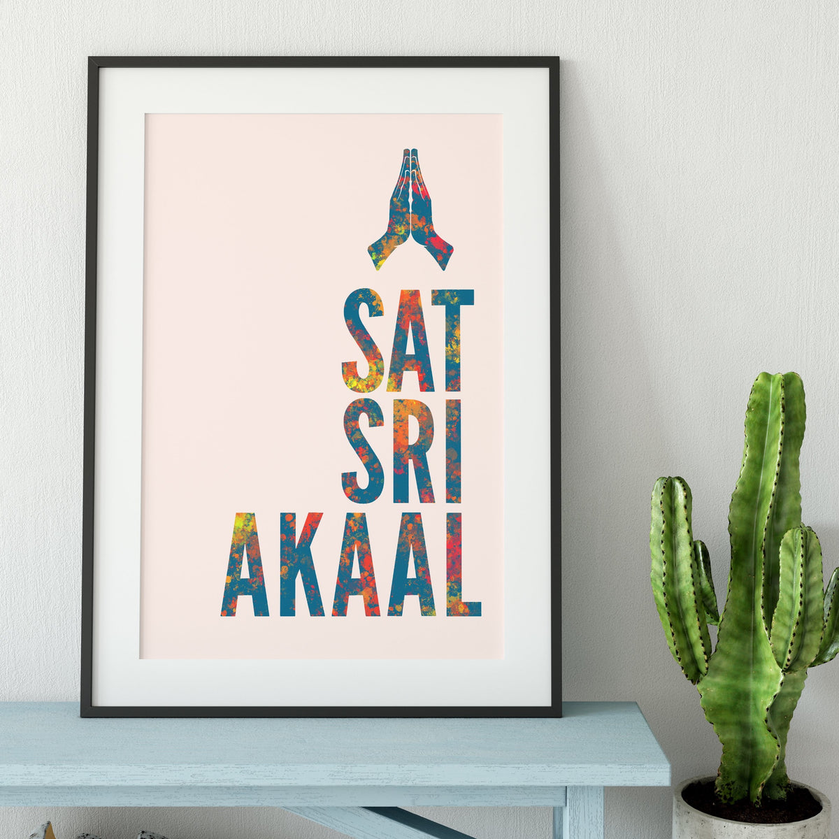 Sat Sri Akaal - Sikh Punjabi Indian Art Print Poster Wall Art | Śu Chē ...