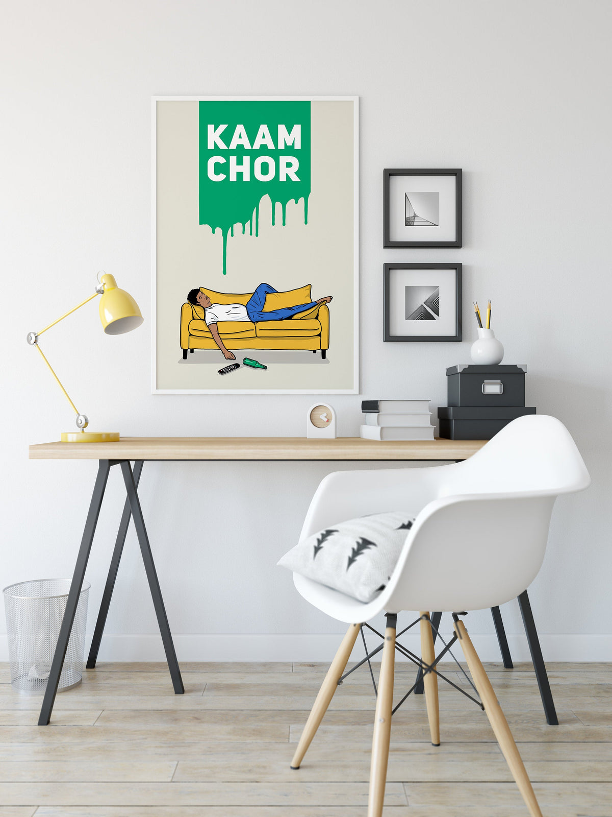 Kaam Chor - Indian Desi Art Print Poster Wall Art | Śu Chē Design - Śu ...